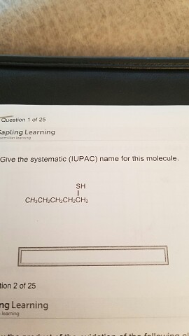Solved Give the systematic (IUPAC) name for this molecule. | Chegg.com