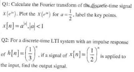 Solved Calculate the Fourier transform of the discrete-time | Chegg.com