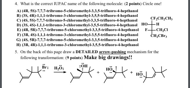 Solved What is the correct IUPAC name of the following | Chegg.com