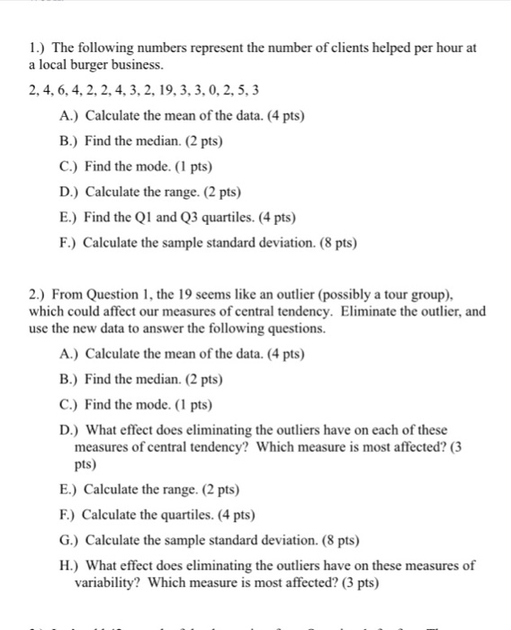 Solved The following numbers represent the number of clients | Chegg.com
