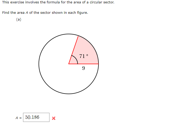 Solved This exercise involves the formula for the area of a | Chegg.com