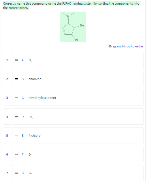 Solved Correctly name this compound using the IUPAC naming | Chegg.com