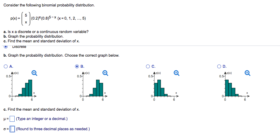 Solved Consider the following binomial probability | Chegg.com
