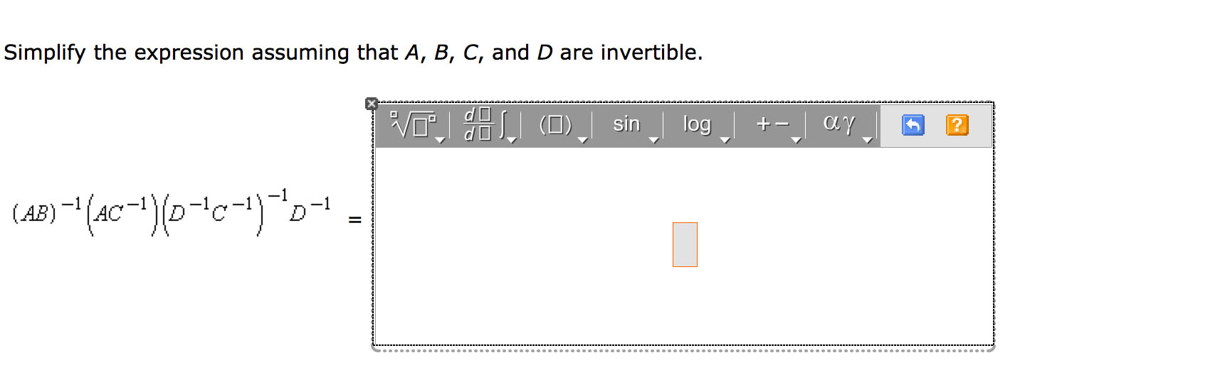 Solved Simplify The Expression Assuming That A B C And D 
