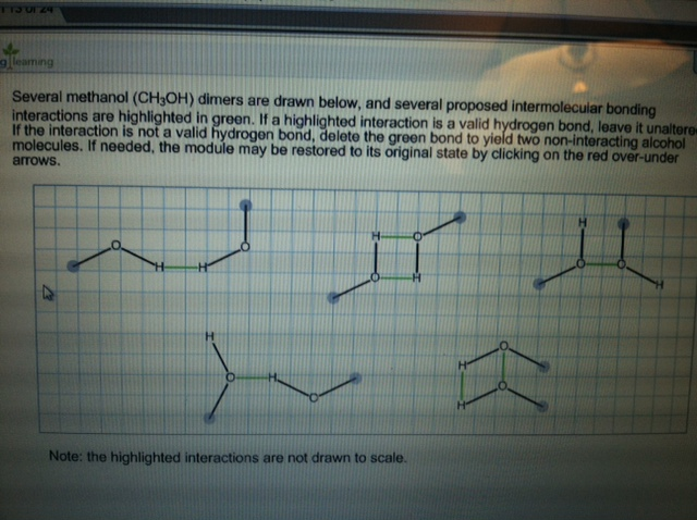 Solved Several methanol (CH3OH) dimers are drawn below, and | Chegg.com