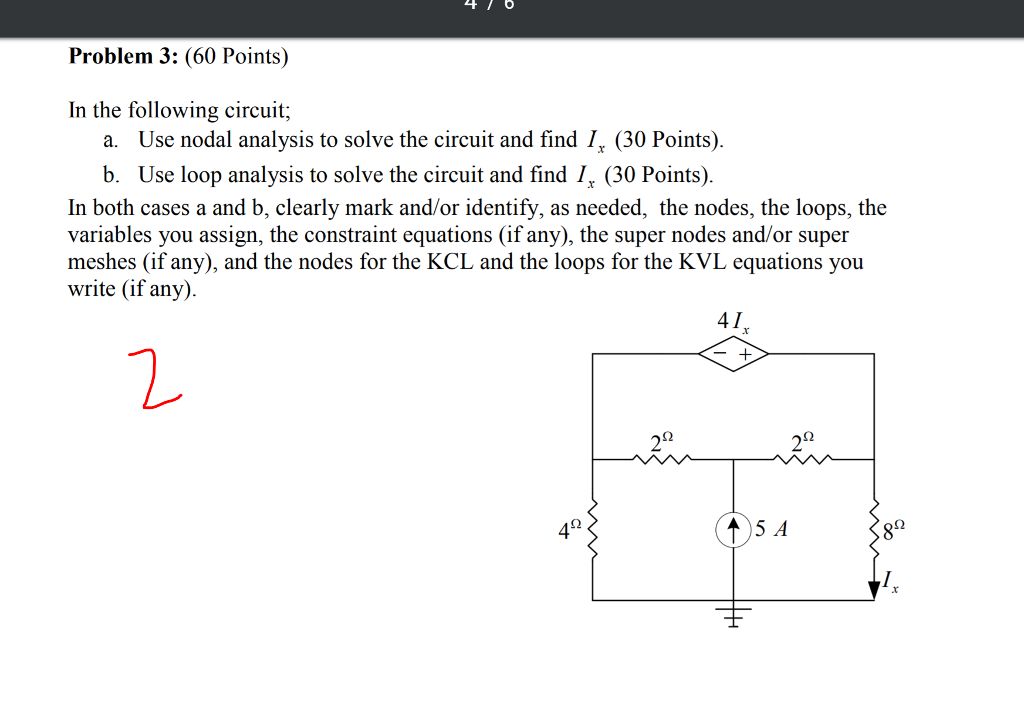 Solved Problem 3: (60 Point) In the following circuit; a. | Chegg.com