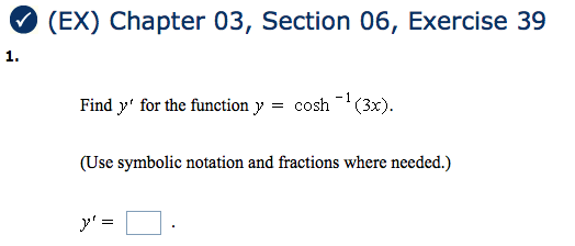 Solved I need 5 Hyperbolic function questions | Chegg.com