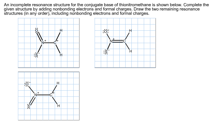 an incomplete resonance structure for the conjugate | Chegg.com