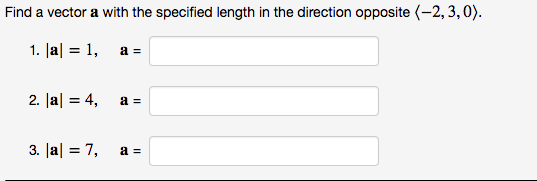 Solved Find a vector a with the specified length in the | Chegg.com