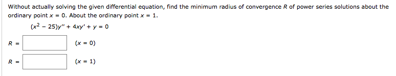 Solved Without actually solving the given differential | Chegg.com