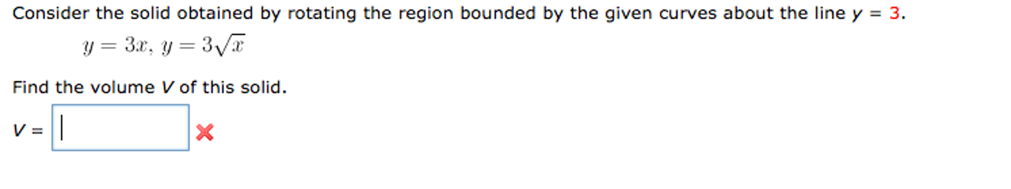 Solved Consider the solid obtained by rotating the region | Chegg.com