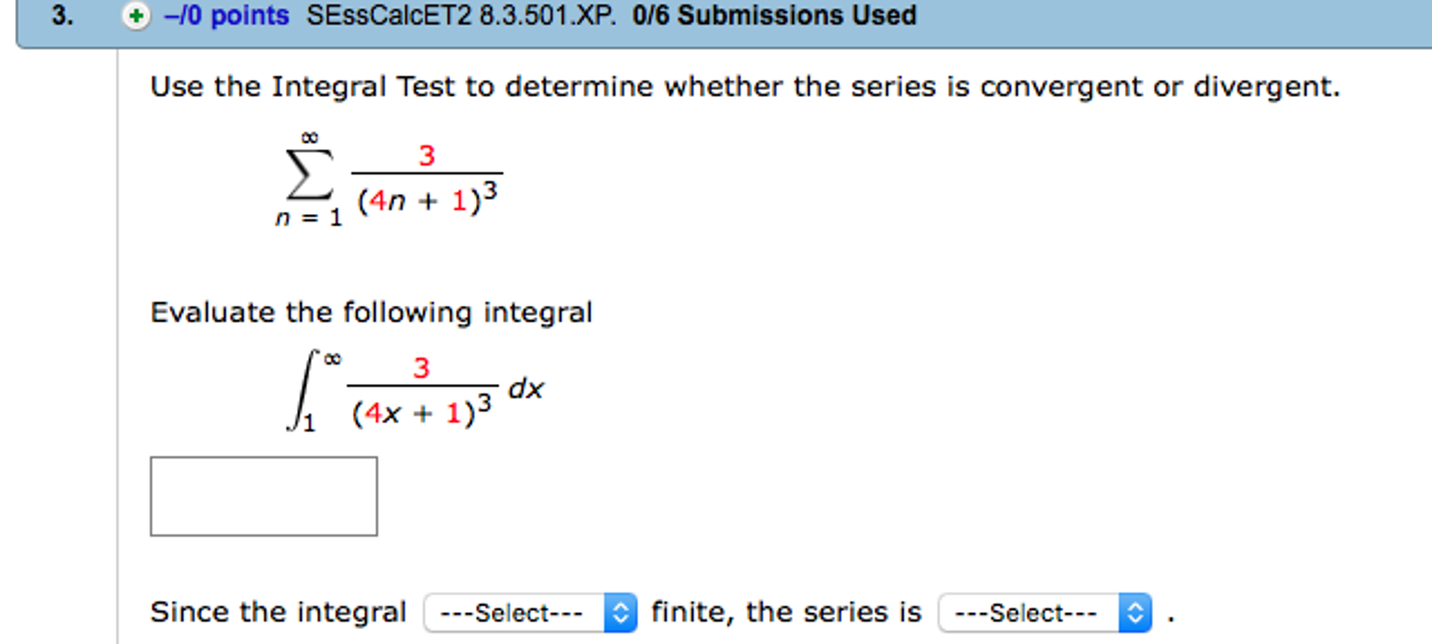 Solved Use the Integral Test to determine whether the series | Chegg.com