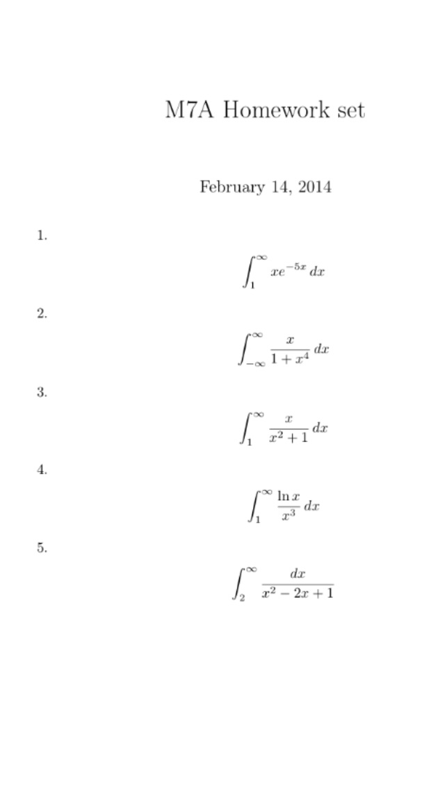 Solved xe-5x dx x/1+x4 dx x/1+x4 dx x/x2+1 dx Inx/x3 dx | Chegg.com
