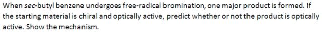 Solved When sec-butyl benzene undergoes free-radical | Chegg.com