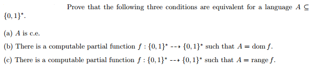 Prove that the following three conditions are | Chegg.com