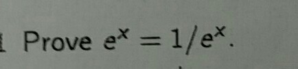 Solved Prove ex-1/ex | Chegg.com