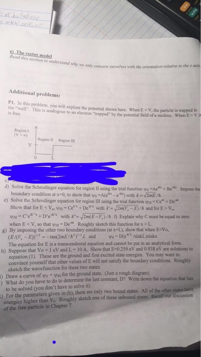 Solved In this problem, you will explore the potential shown | Chegg.com