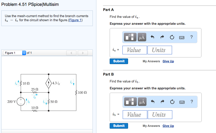 Solved Problem 4.51 PSpice Multisim Part A Use the | Chegg.com