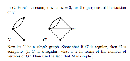 Solved 3. (a) (i) Find a non-simple cubic graph on 4 | Chegg.com