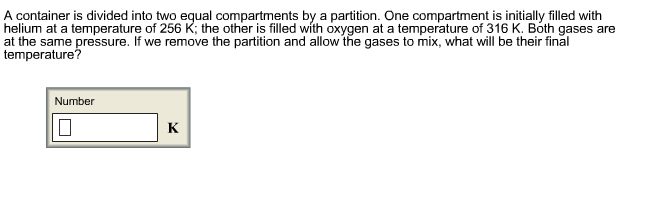 Solved A container is divided into two equal compartments by | Chegg.com