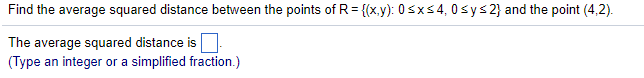Solved Find the average squared distance between the points | Chegg.com