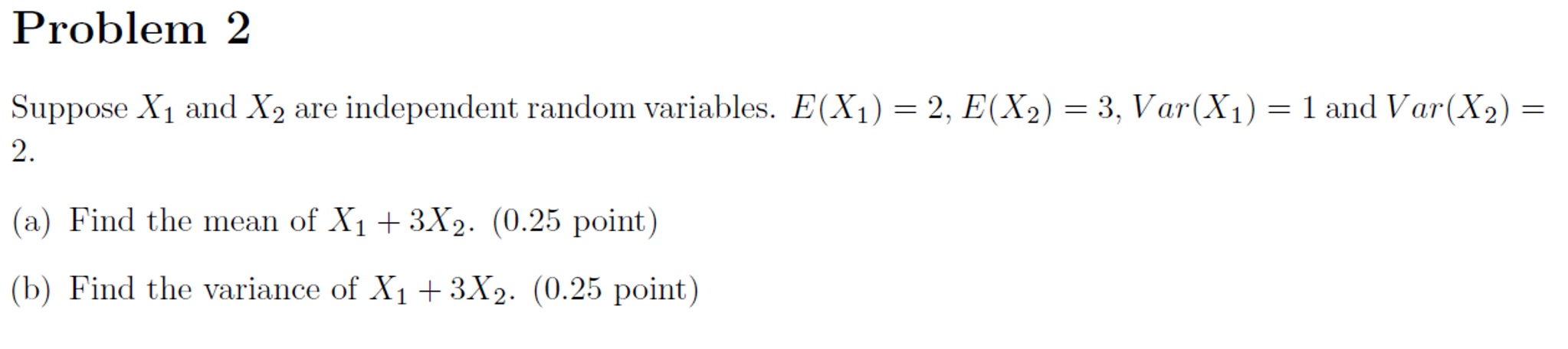 Solved Problem -2-HW5 Please answer the questions a - f | Chegg.com