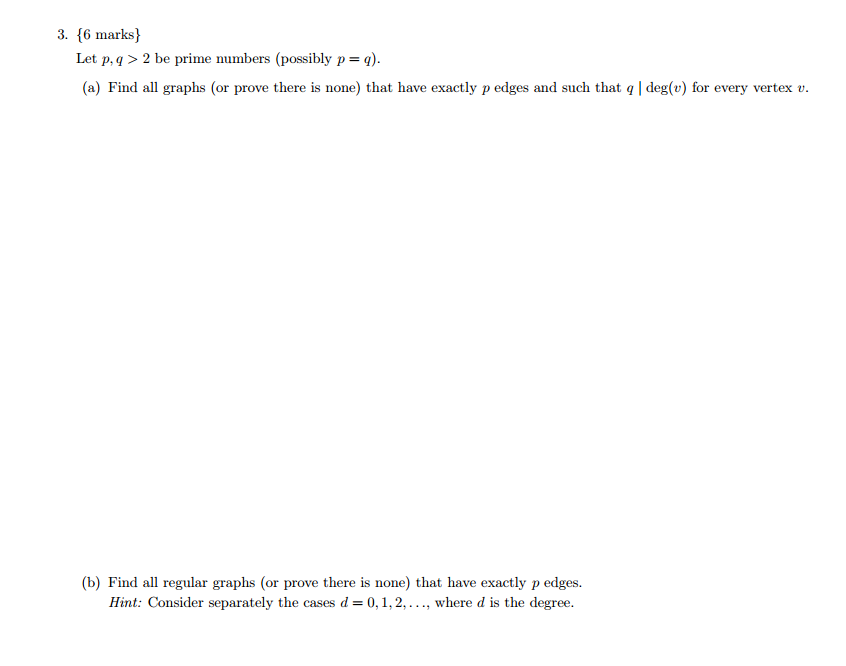 Solved Let p.q > 2 be prime numbers (possibly p = q). Find | Chegg.com