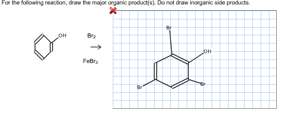 Solved for the following reaction, draw the major organic | Chegg.com