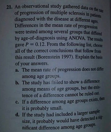 Solved An observational study gathered data on the rate of | Chegg.com