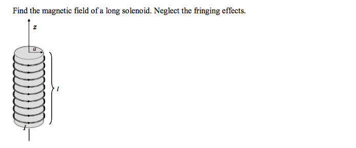 Solved Find the magnetic field of a long solenoid. Neglect | Chegg.com