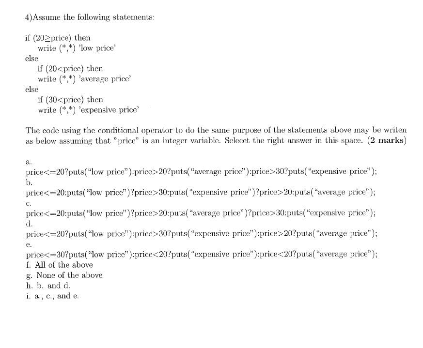 Solved Assume the following statements: the code using the | Chegg.com
