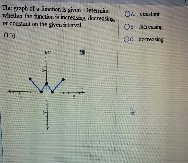 Solved: The Graph Of A Function Is Given Determine Whether... | Chegg.com Solved: The Graph Of A Function Is Given Determine Whether... | Chegg.com