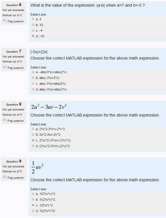 Solved What Is The Value Of The Expression A B When A7 5855