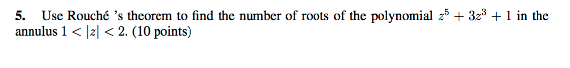 Solved Use Rouche's theorem to find the number of | Chegg.com