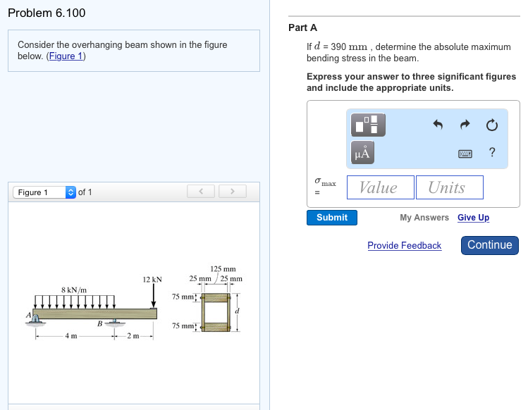 Solved Consider the overhanging beam shown in the figure | Chegg.com