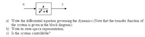 Solved a) Write the differential equation governing the | Chegg.com