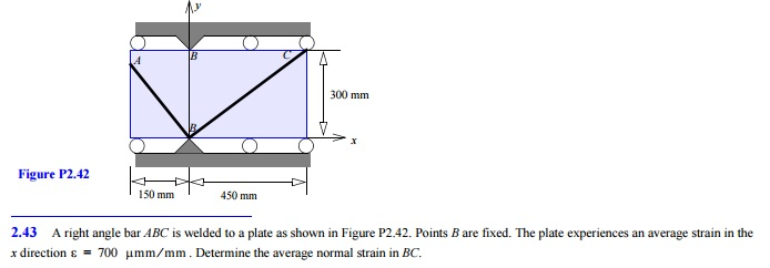 Solved A right angle bar ABC is welded to a plate as shown | Chegg.com