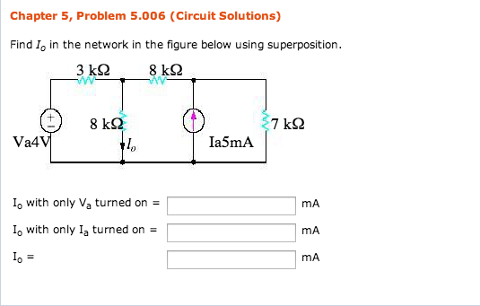 Solved Find I0 in the network in the figure below using | Chegg.com