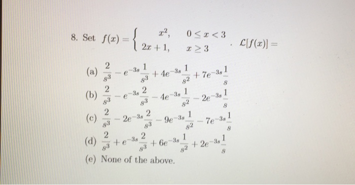 Solved Set f(x) = {x^2, 0 lessthanorequalto x