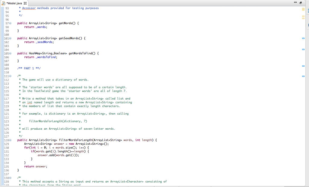 "Model.java 1 package code; 3e import java . io. | Chegg.com