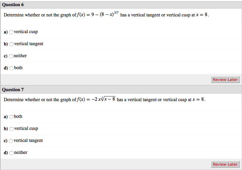 Solved Question 6 Determine whether or not the graph of fx) | Chegg.com