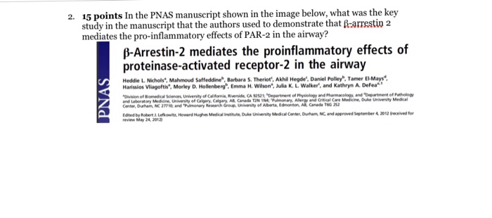 Solved In the PNAS manuscript shown in the image below, what | Chegg.com