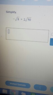 Solved Simplify - squareroot + 2 squareroot 50 | Chegg.com