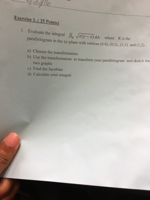 Solved Evaluate the integral double integral_R squareroot | Chegg.com
