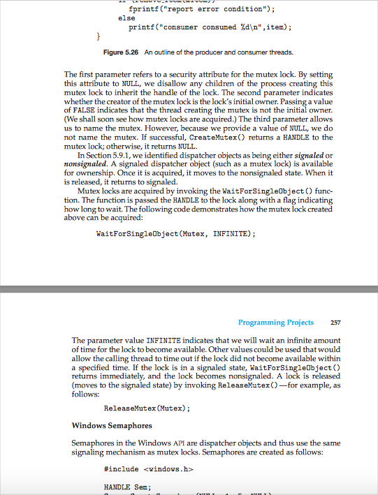 Solved Project 3 Producer Consumer Problem In Section 5 7 1
