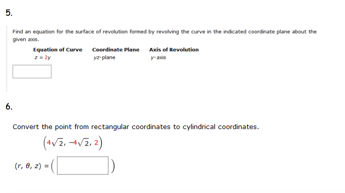 Solved Find an equation for the surface of revolution formed | Chegg.com