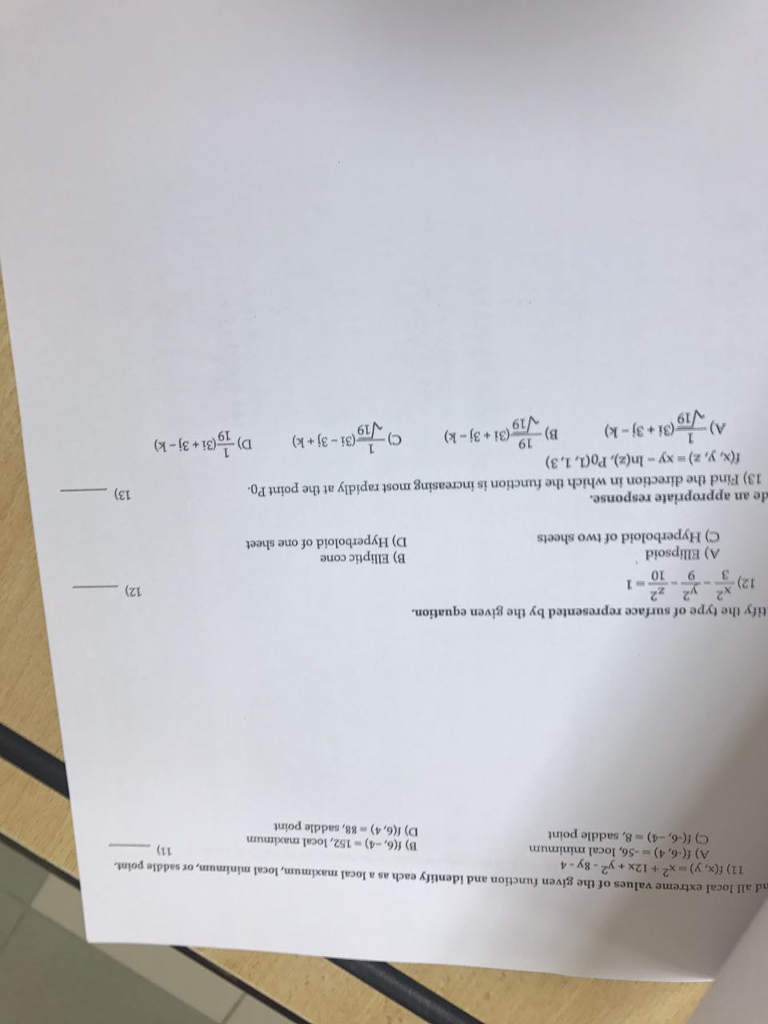 Solved Find All Local Extreme Values Of The Given Function
