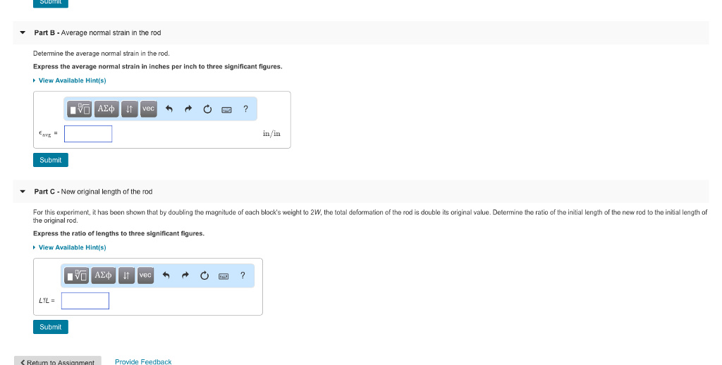Solved Learning Goal: To determine the original length of a | Chegg.com