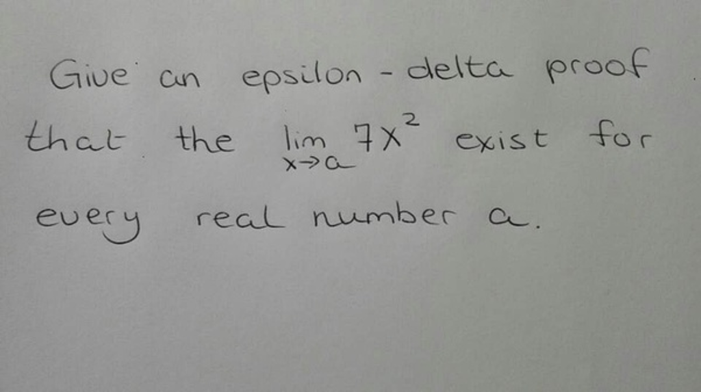 Solved Given an epsilon-delta proof that the lim_x | Chegg.com