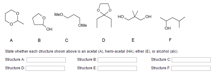 Solved HO OH OMe OH OH State whether each structure shown | Chegg.com